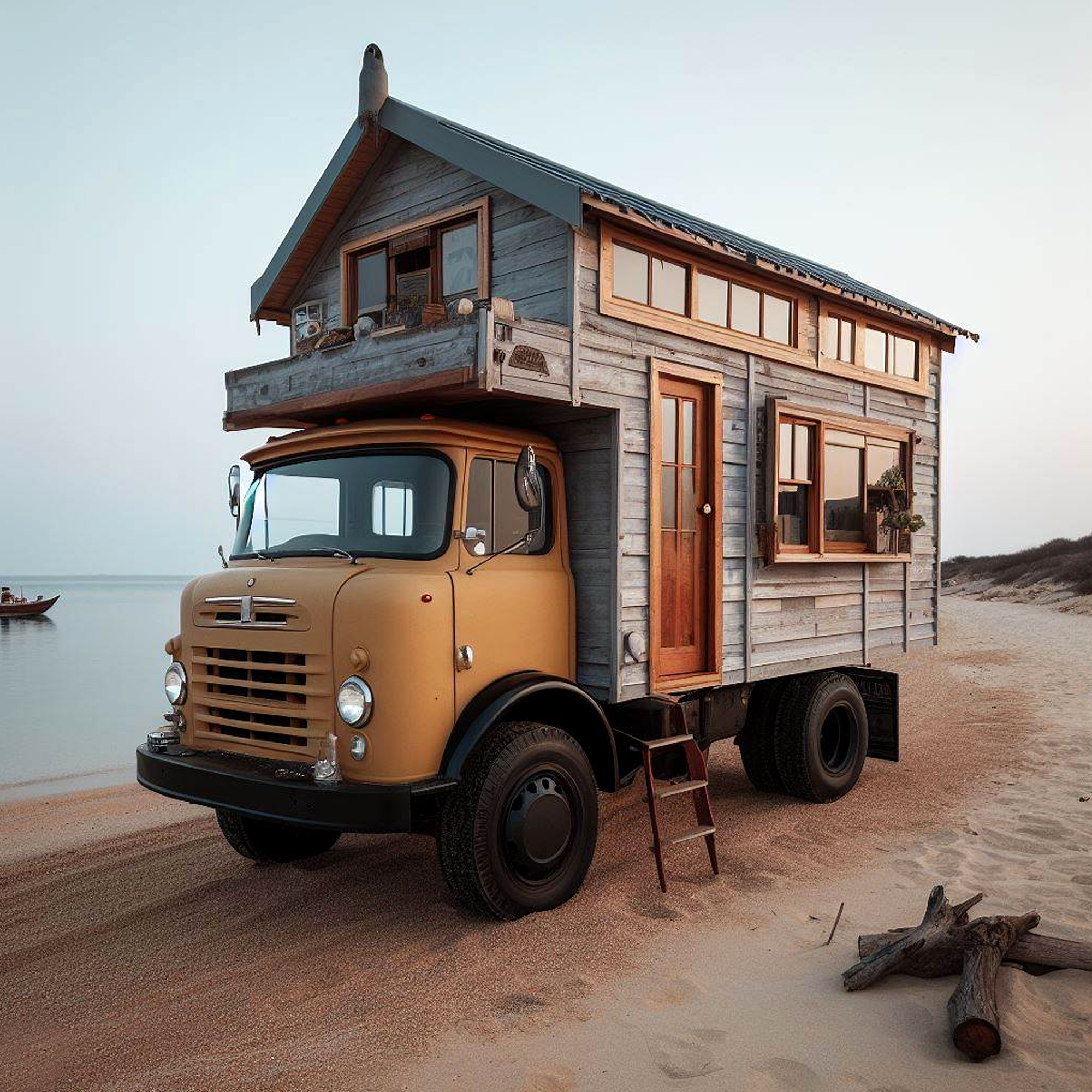 Combination Of Old Vehicles With Tiny House - ParkModel777.com